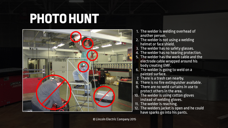 Welding Safety Photo Hunt
